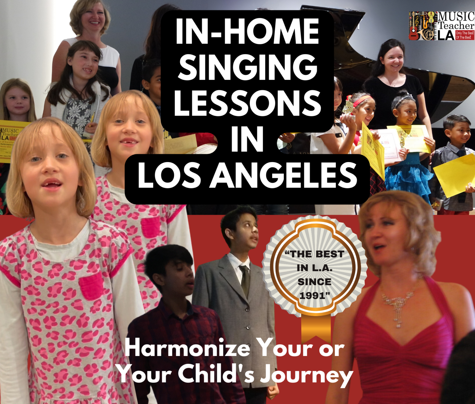 SINGING LESSONS LOS ANGELES | IN-HOME | Music Teacher LA